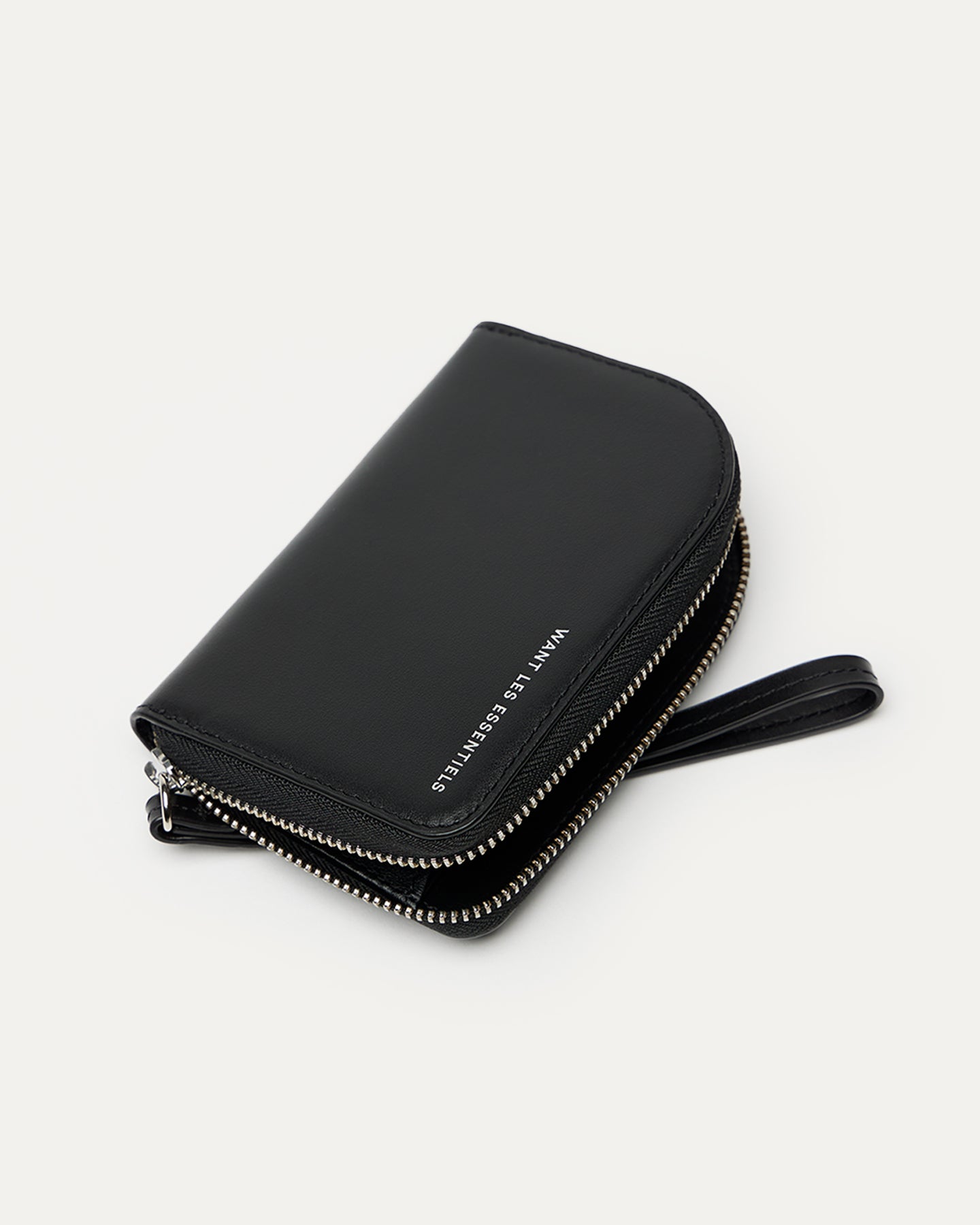 WANT LES ESSENTIELS ARCH SMOOTH LEATHER ZIP WALLET - 2 COLORS